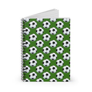 Soccer Sport Themed Spiral Notebook - Ruled Line Dark Green - Etsy