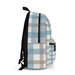 Blue, Brown Checked Backpack Back to School - Etsy