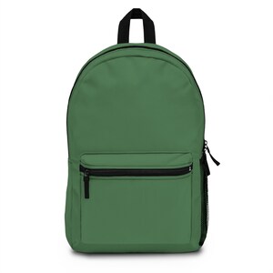 Solid Forest Green Backpack Back to School - Etsy