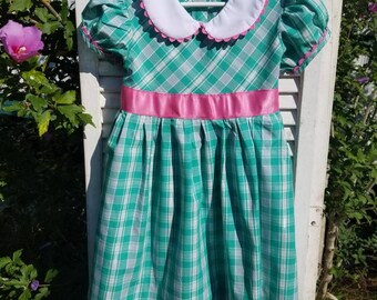 Girls plaid dress | Etsy