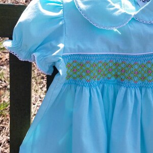 Girls Hand Smocked Dress, Vintage Style Girls Dress, Baby Girl Dress ...
