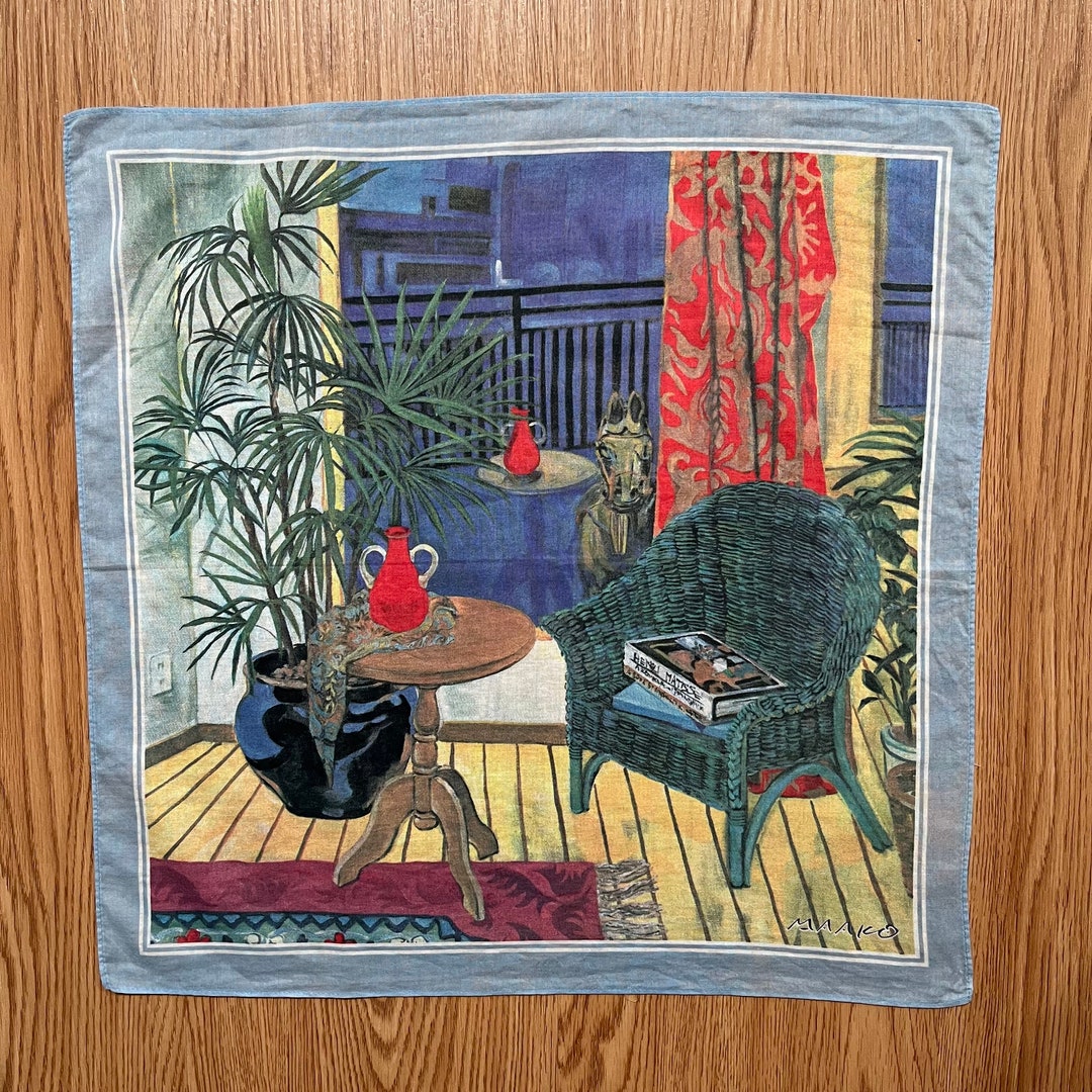 Vintage90s Maako Henri Matisse Art Paint Handkerchief - Etsy
