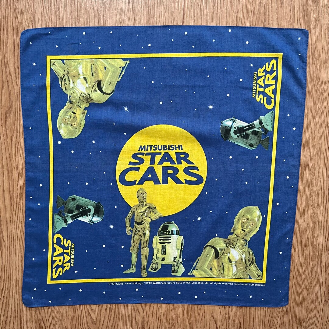 Vintage1996s Mitsubishi Star Car / Star Wars / Lucas Film Handkerchief ...