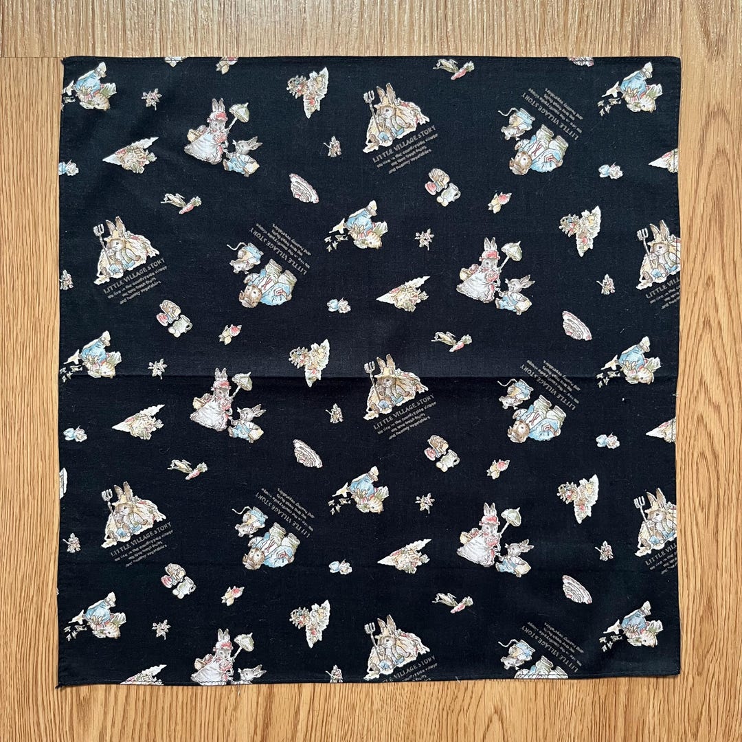 Vintage Peter Rabbit Little Village Story Handkerchief - Etsy