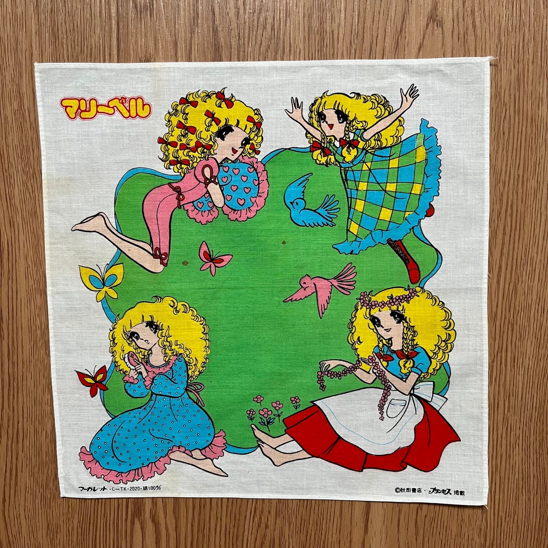 Vintage90s Flower Witch Mary Bell Cartoon / Anime Handkerchief - Etsy