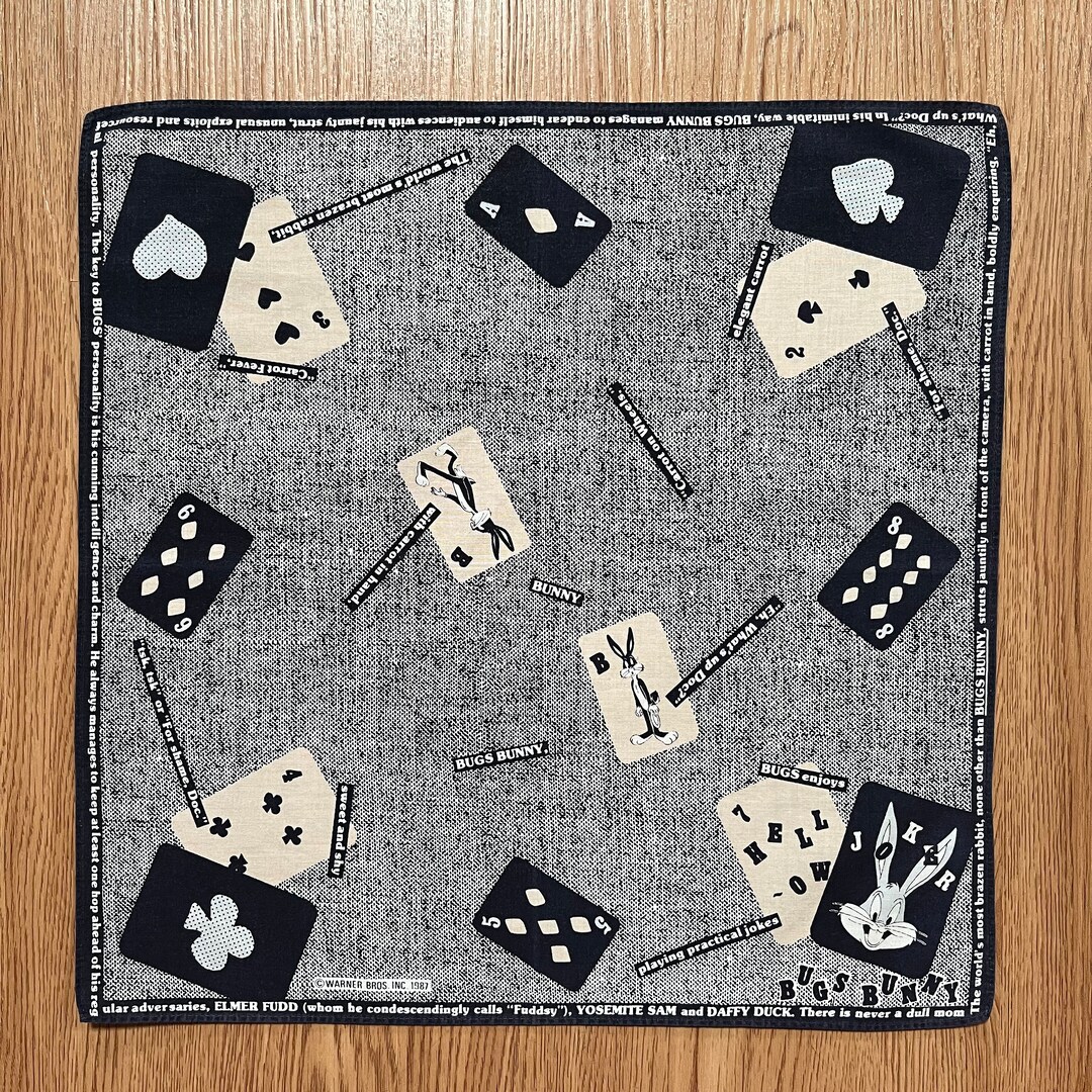 Vintage1987s Looney Tunes Bug Bunny Handkerchief - Etsy