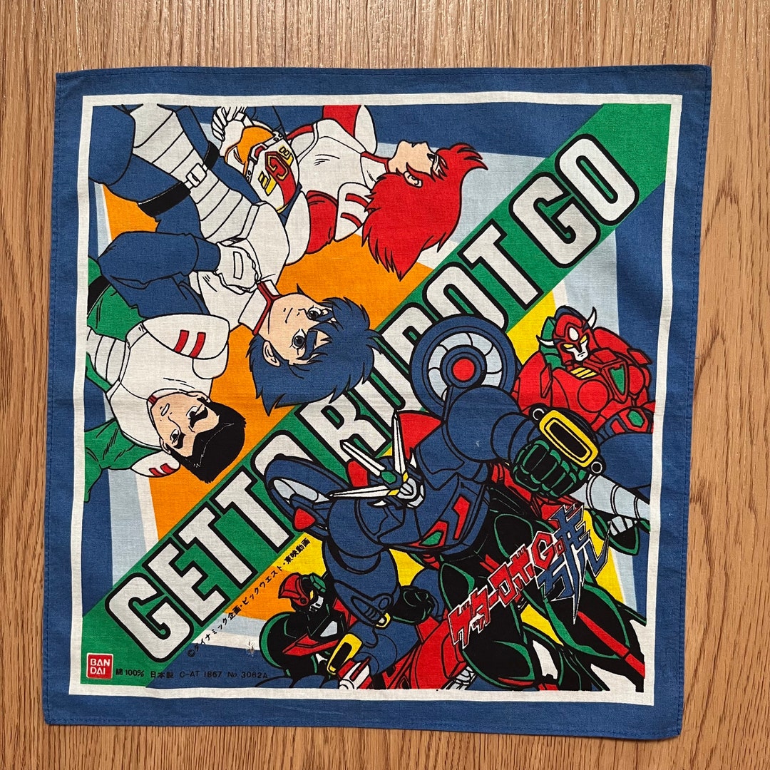 Vintage90s Getter Robo Go / Anime Handkerchief - Etsy