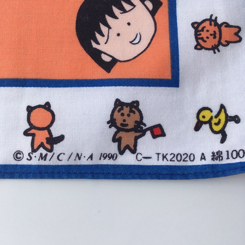 Vintage90s Chibi Maruko Chan Handkerchief - Etsy