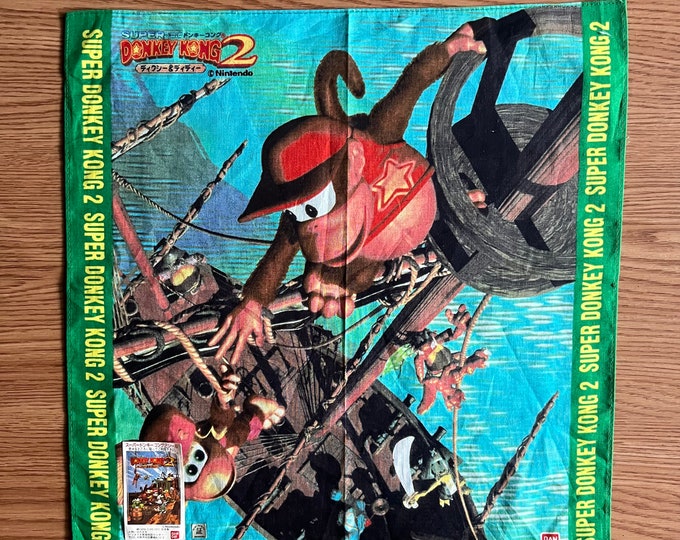 Vintage90s Super Donkey Kong 2 Handkerchief - Etsy