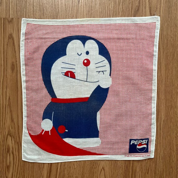 Vintage90s Doraemon / Pepsi Handkerchief - Etsy