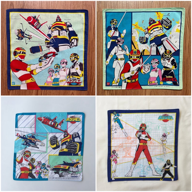 Vintage90s Dynaman / Super Sentai Handkerchief - Etsy