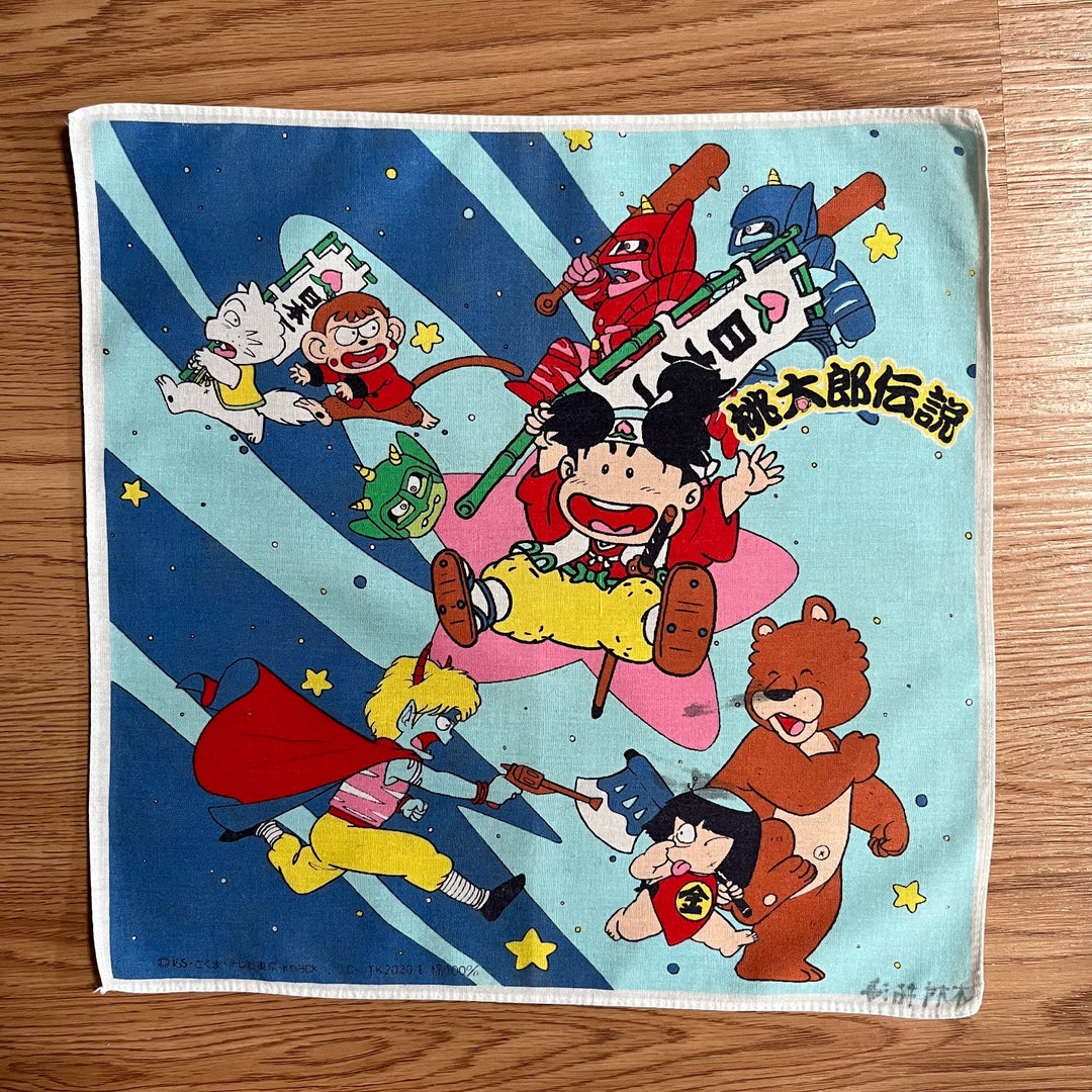 Vintage90s Momotaro Densetsu Cartoon / Anime Handkerchief - Etsy