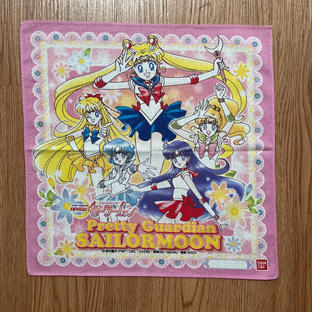 Vintage Sailor Moon Handkerchief - Etsy