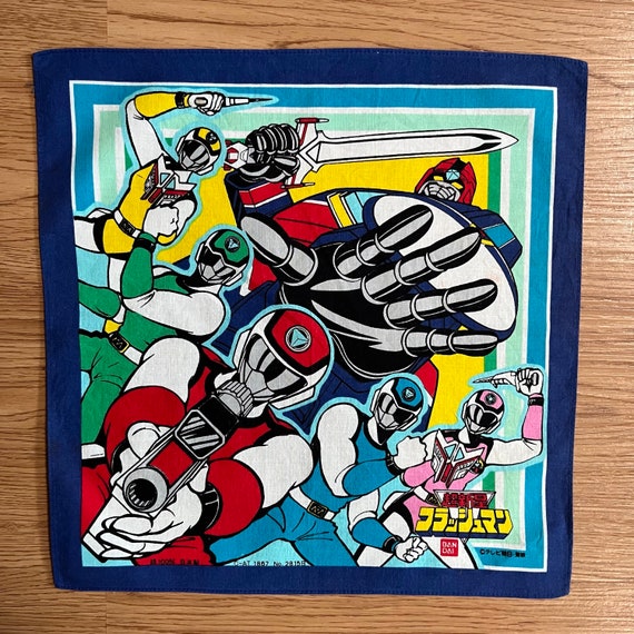 Vintage90s Flashman / Super Sentai Handkerchief - Etsy