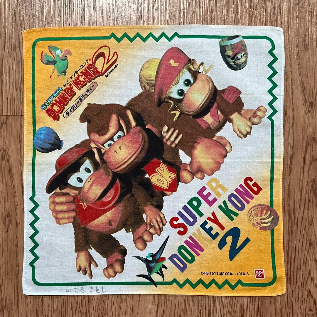 Vintage90s Super Donkey Kong 2 Handkerchief - Etsy