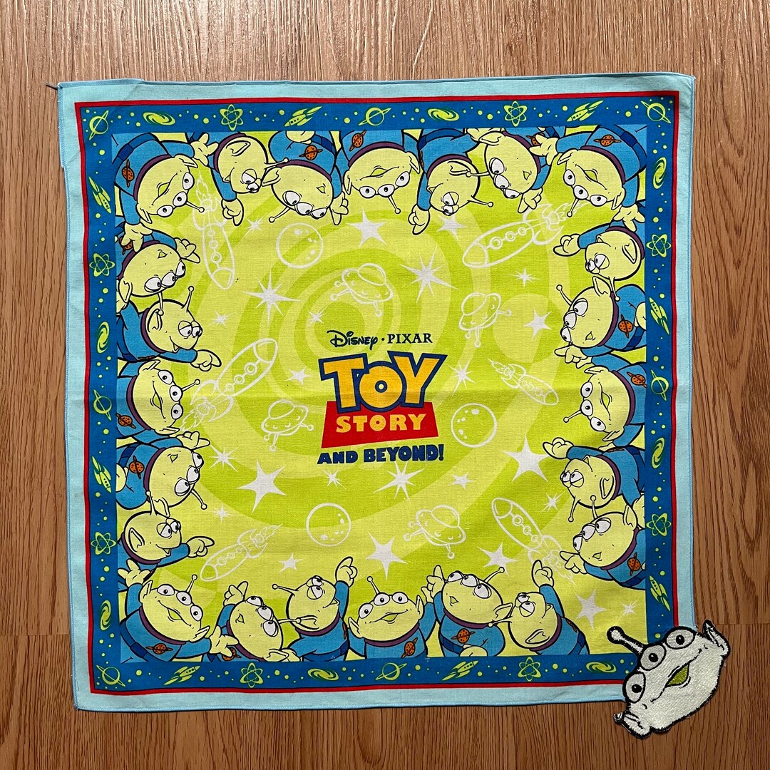 Vintage90s Toy Story Green Man Handkerchief - Etsy