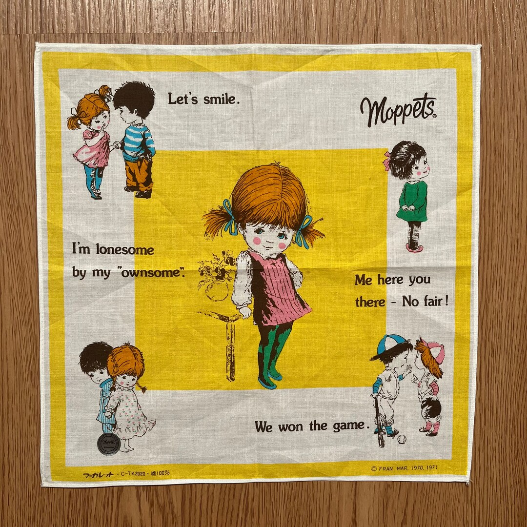 Vintage1970 Fran Mar / Moppets Handkerchief - Etsy