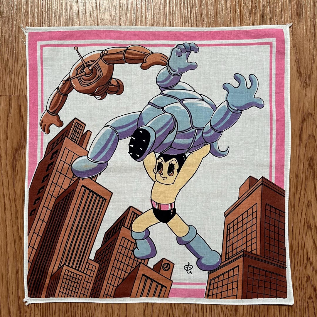 Vintage Astro Boy / Cartoon / Anime Handkerchief - Etsy