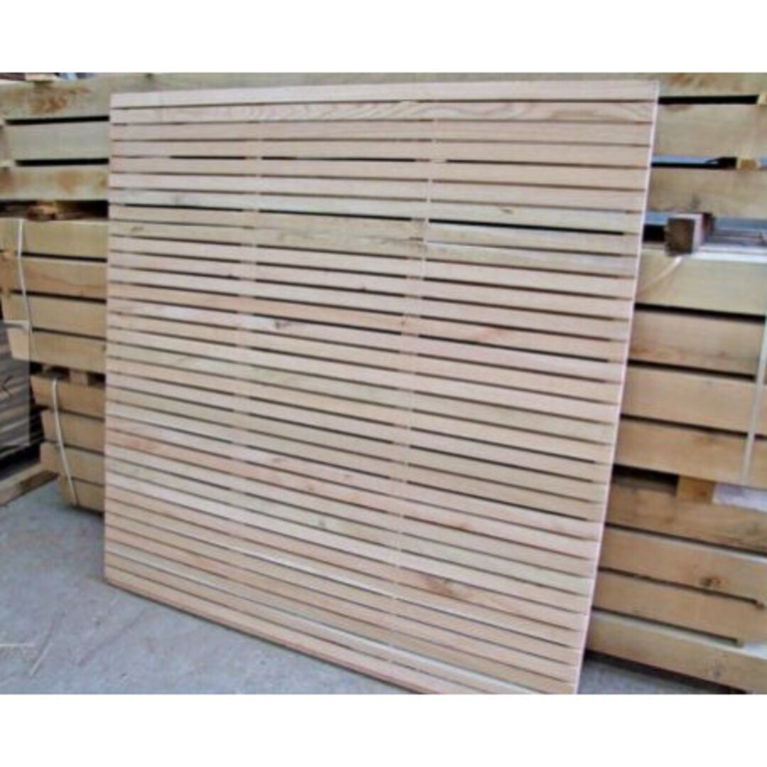 Solid Oak Fence Panel 6'X6' - Etsy UK