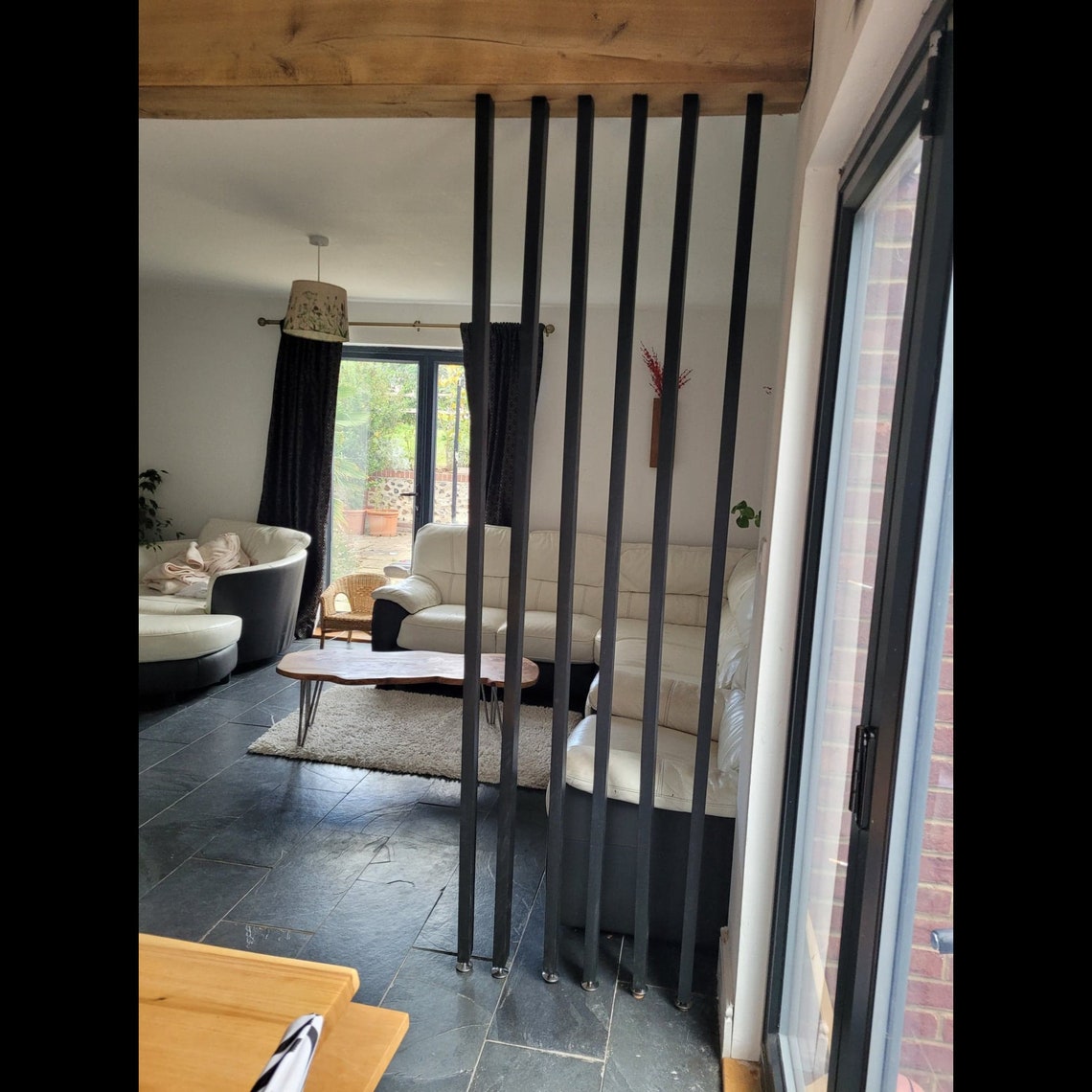 Black Wooden Wall Partition | Room Divider | Diy Kit - Etsy