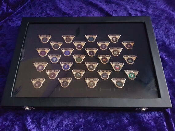 Set of 28 Runescape Level up Badges / Pins Free Display | Etsy