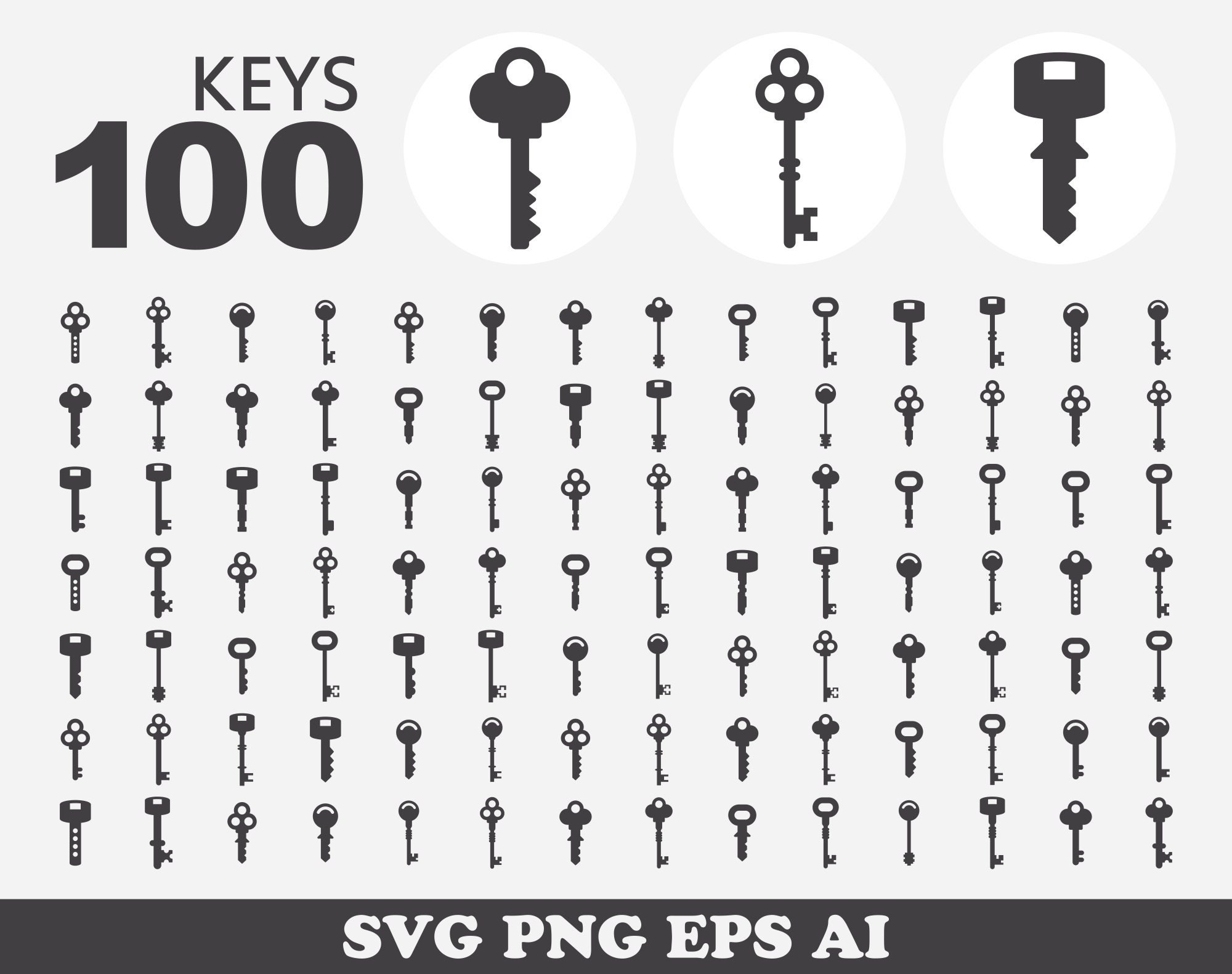 Key Svg Keys Svg Skeleton Key Svg Magic Key Svg Keys Clipart | Etsy