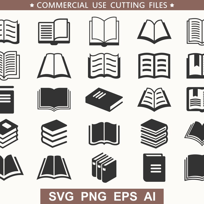 Book Svg - Etsy