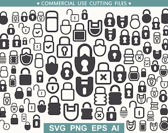 Lock Svg Bundle ,padlock Svg ,lock Png ,padlock Png ,lock Vector ...