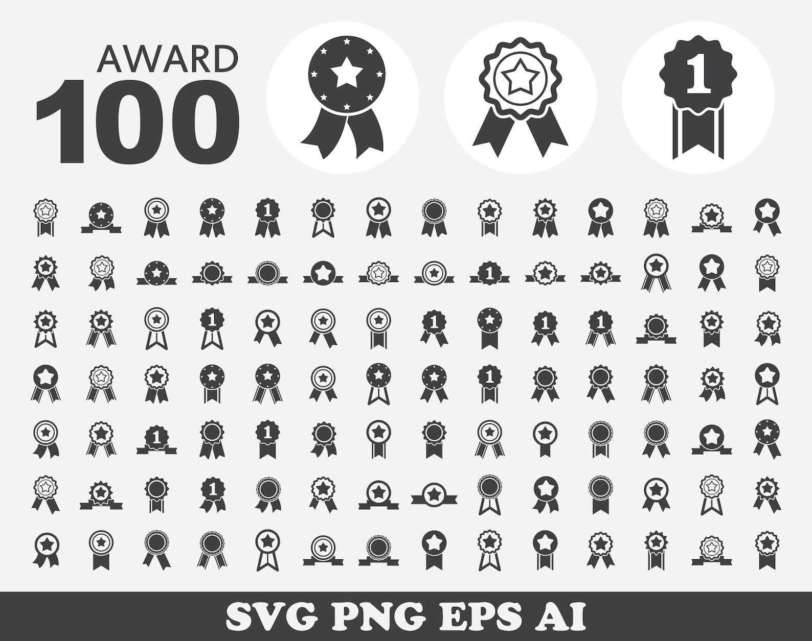 Trophy Svg Award Clipart Medal Svg Badge Svg Award Svg Award - Etsy