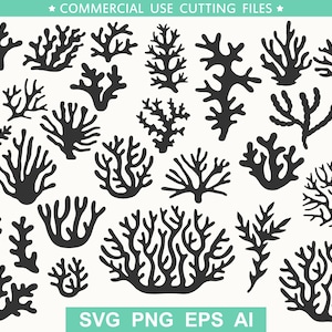 Seaweed Svg, Coral Svg, Under the Sea Svg, Plants Svg, Cut Files ...