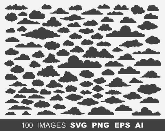 Cloud Svg. Sky Svg. Clouds Clipart. Cloud Vector. Cloud - Etsy Canada