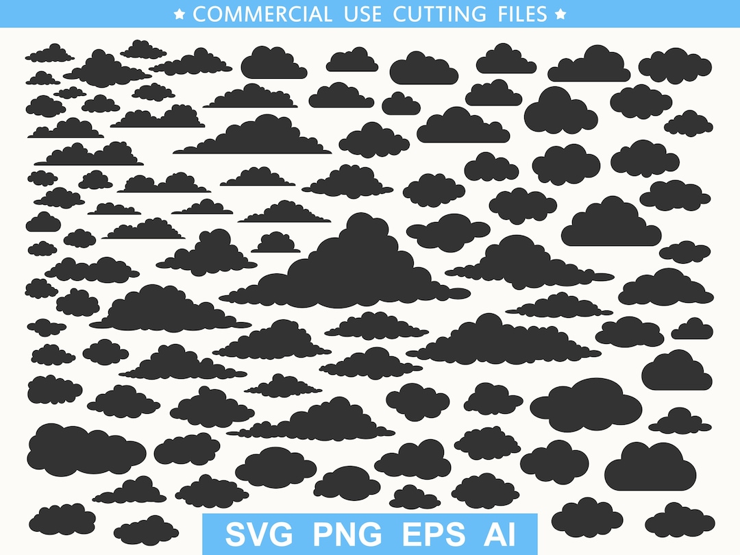 Cloud Svg Clouds Svg Cloud Clipart Cloud Vector Cloud Silhouette Cloud ...