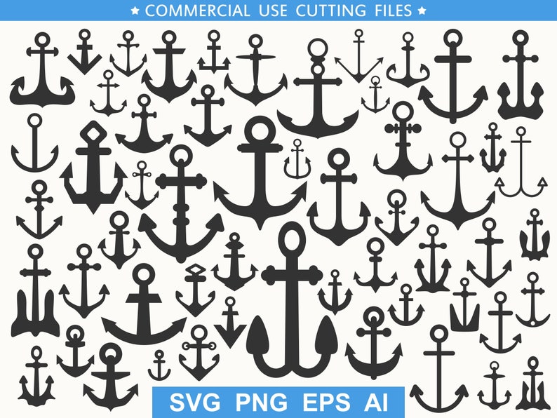 Anchor SVG, Nautical SVG, Anchor Clipart, Cricut Cut File, Nautical ...