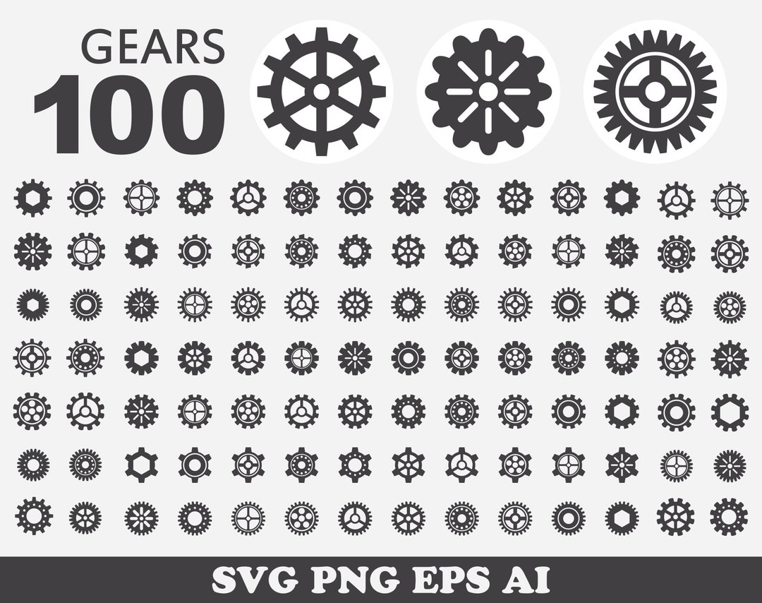 Steanpunk Svg Gears Clipart Steampunk Clipart Clockwork Svg - Etsy