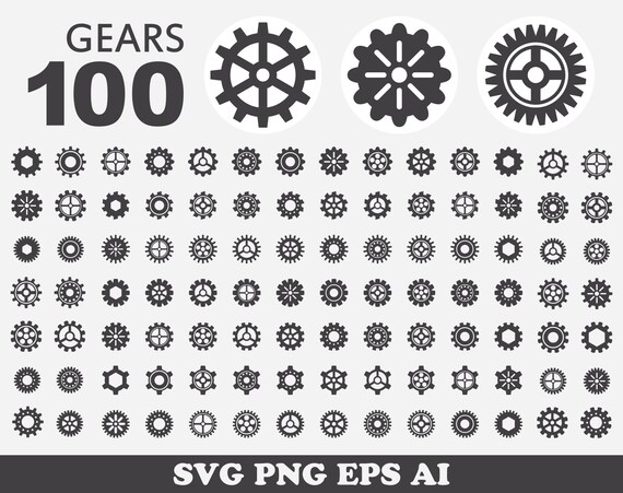 Steanpunk Svg Gears Clipart Steampunk Clipart Clockwork Svg - Etsy
