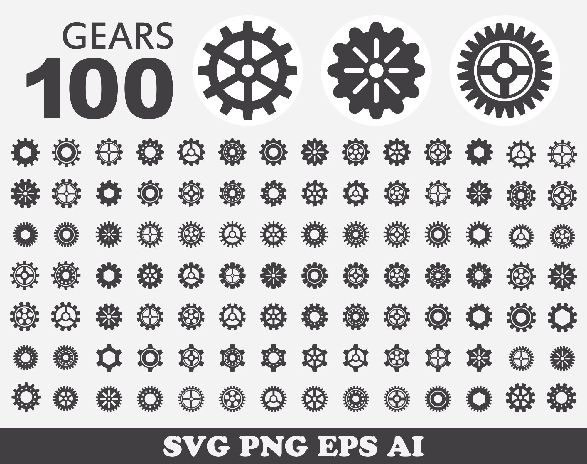 Steanpunk Svg Gears Clipart Steampunk Clipart Clockwork Svg - Etsy