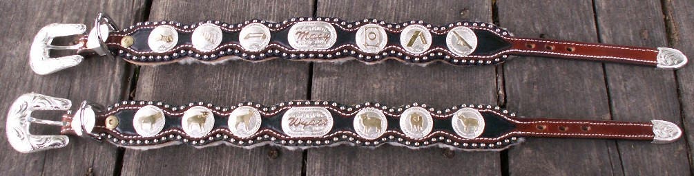 Custom Leather Collars W Silver Can Be Personalized - Etsy