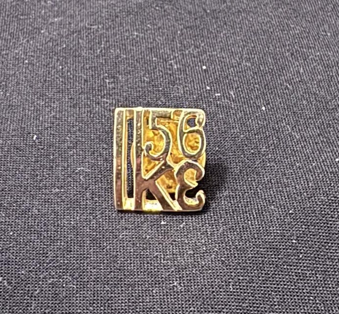 Eisenhower - Lapel Pin - Ike 1956 - Gold Tone - Vintage - Etsy