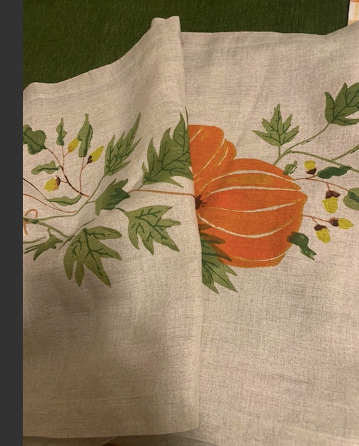 Pottery Barn Pumpkin Table Runner 110in - Etsy