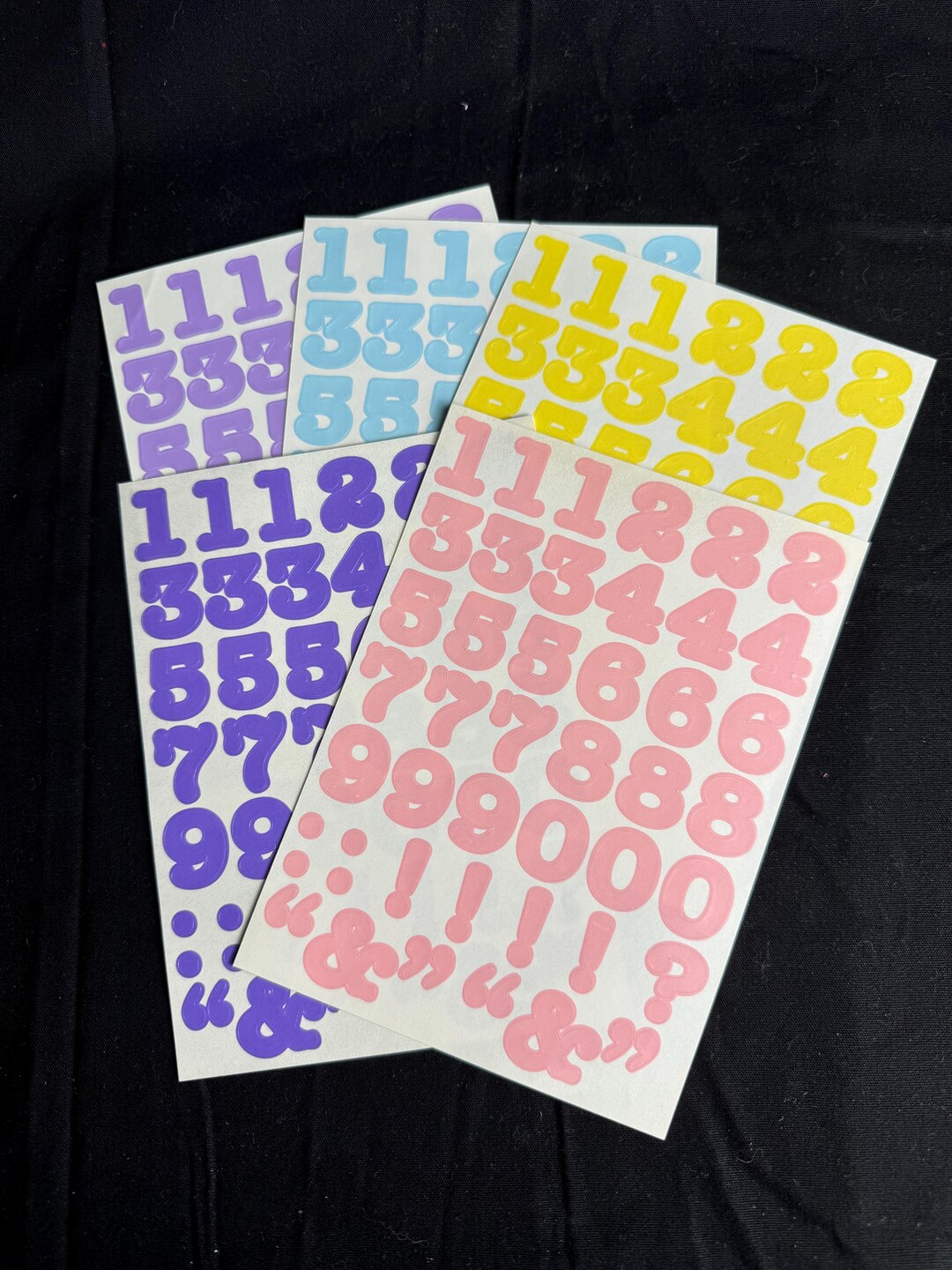 Creative Memories - 123 Stickers - Pastel Colors - Lot of (5) - Vintage ...