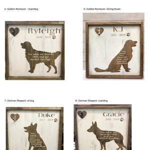 Dog Loss Sign-18x18dog Memorial Gift-pet Memorial Gift-personalized Pet ...