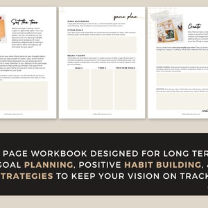 Vision Board Workbook 2025, Manifestation Planner, Goal Setting Planner ...