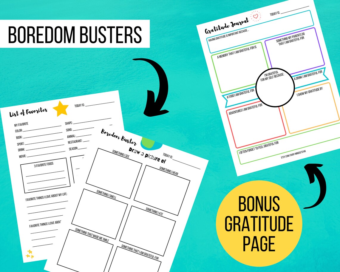 Kids Daily Journal Printable Kids Activity Downloads - Etsy