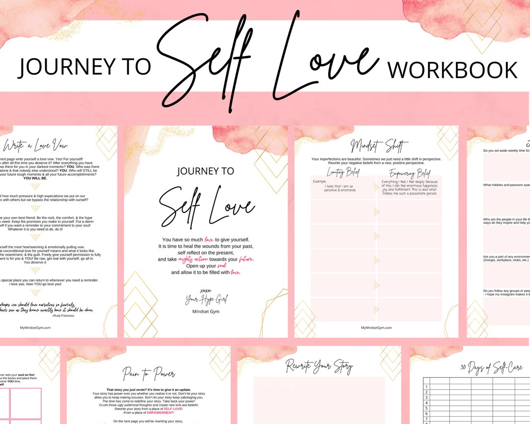Self Love Workbook, Self Care Printable, Self Esteem, Confidence ...