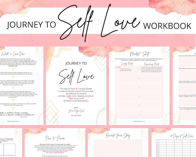 Self Love Workbook, Self Care Printable, Self Esteem, Confidence ...