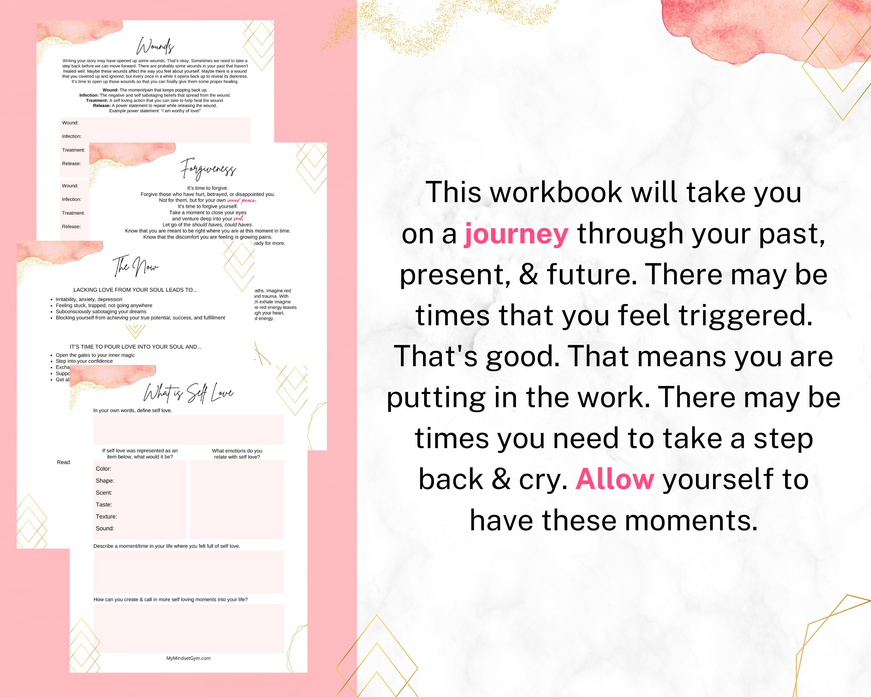 Self Love Workbook, Self Care Printable, Self Esteem, Confidence ...