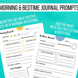 Kids Daily Journal Printable, Kids Activity Downloads, Gratitude ...