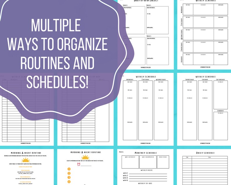 Virtual Learning & Homeschool Planner Printable Homeschool - Etsy