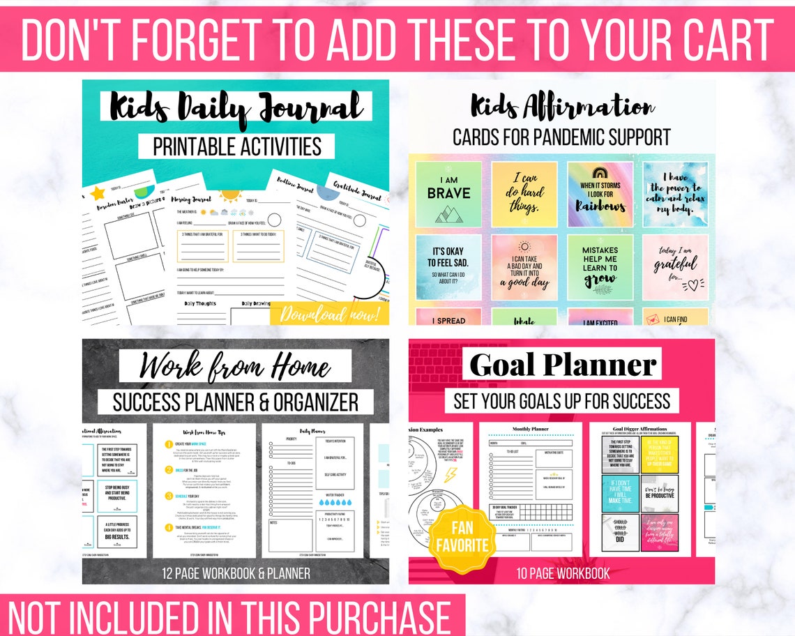 Virtual Learning & Homeschool Planner Printable Homeschool | Etsy
