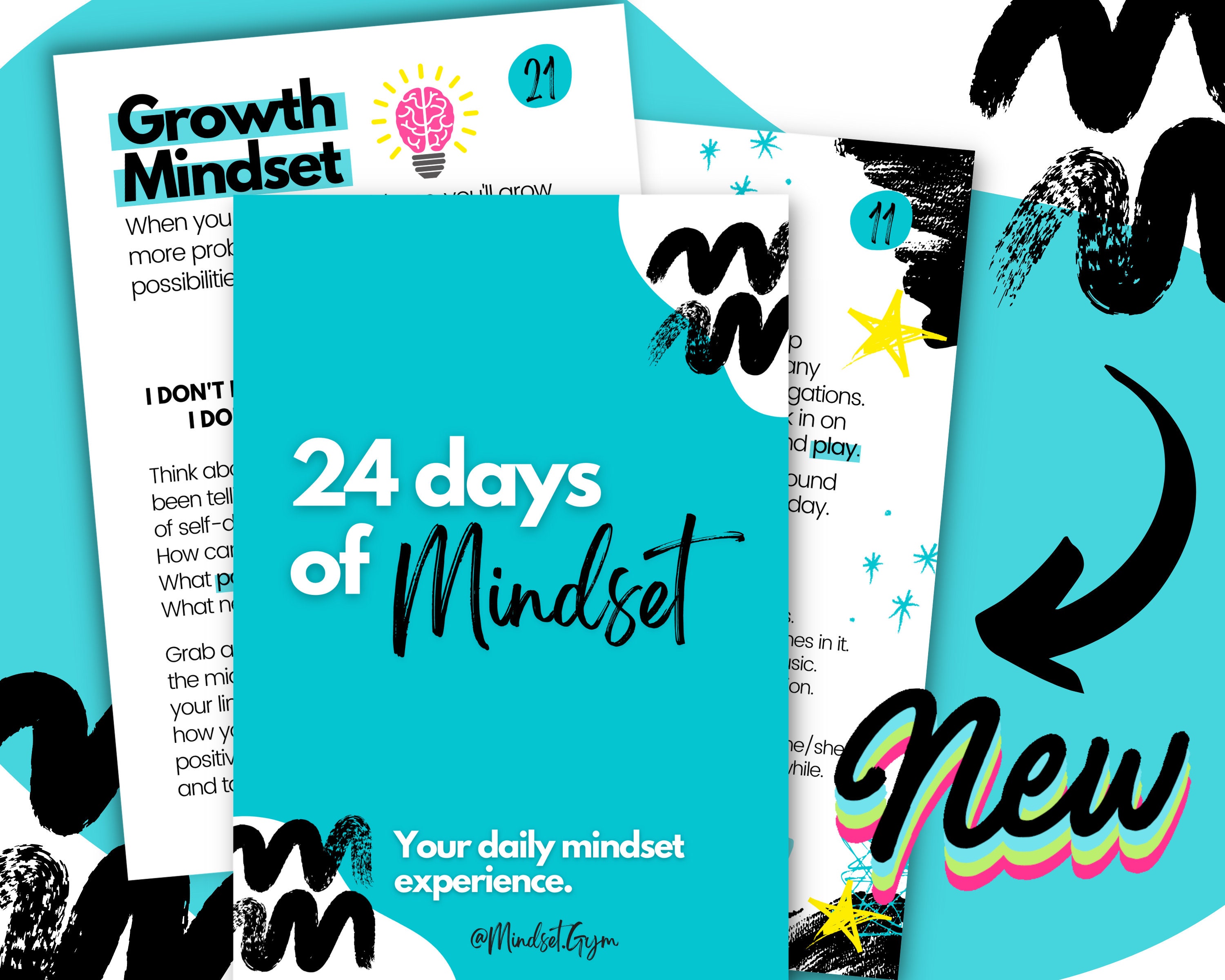 24 Days of Mindset Deck Mindset Exercises Mental Health - Etsy